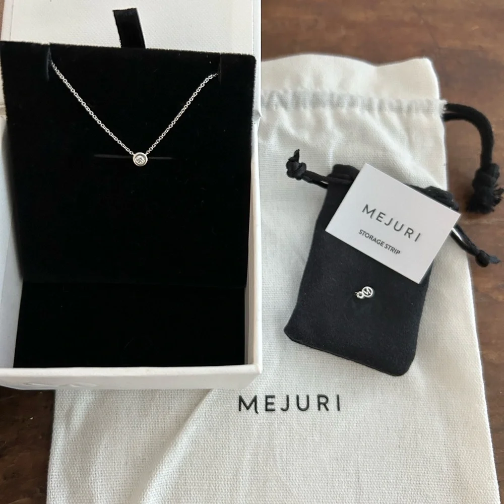 Mejuri | Jewelry | Mejuri 05 Natural Diamond Bezel In 4k White Gold ...
